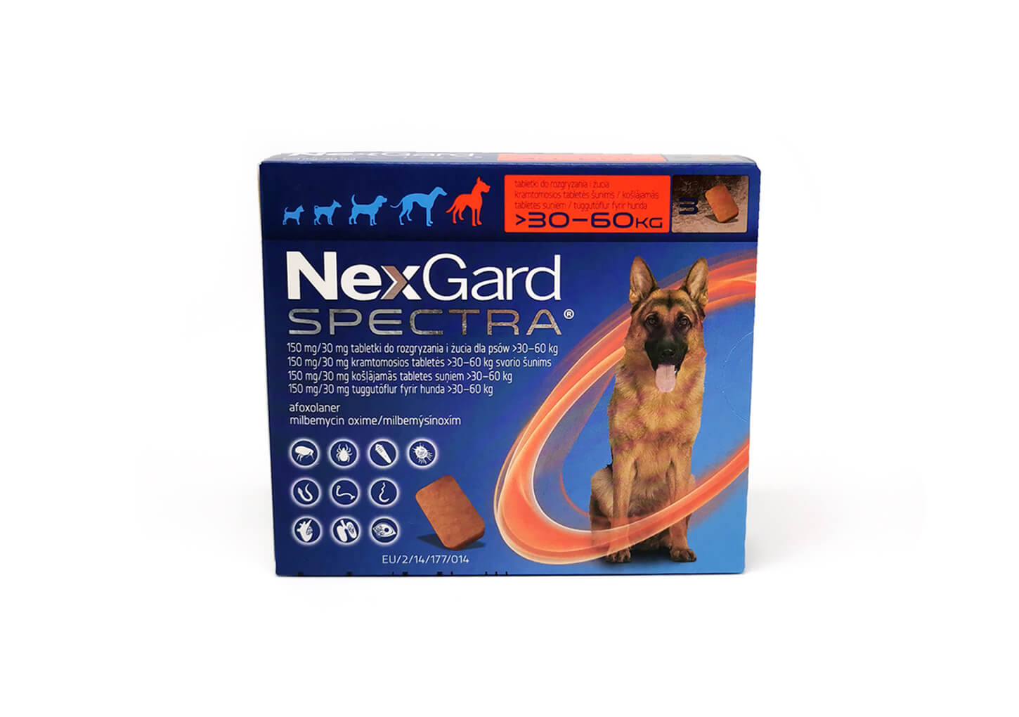 Nexgard Spectra XL 30-60kg N3 | Universitātes Vetfonds