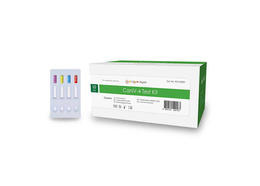 Rapid CaniV-4 test Kit N10 - Universitātes Vetfonds