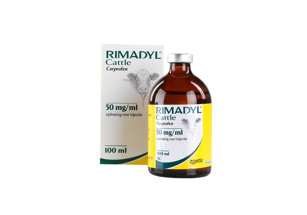 Rimadyl Cattle 50 mg/ml, šķīdums injekcijām, 100ml - Universitātes Vetfonds